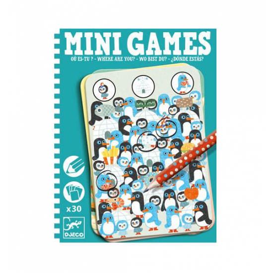 Djeco DJ05332 Joc de societate. Mini joc "Găsește personajul ...