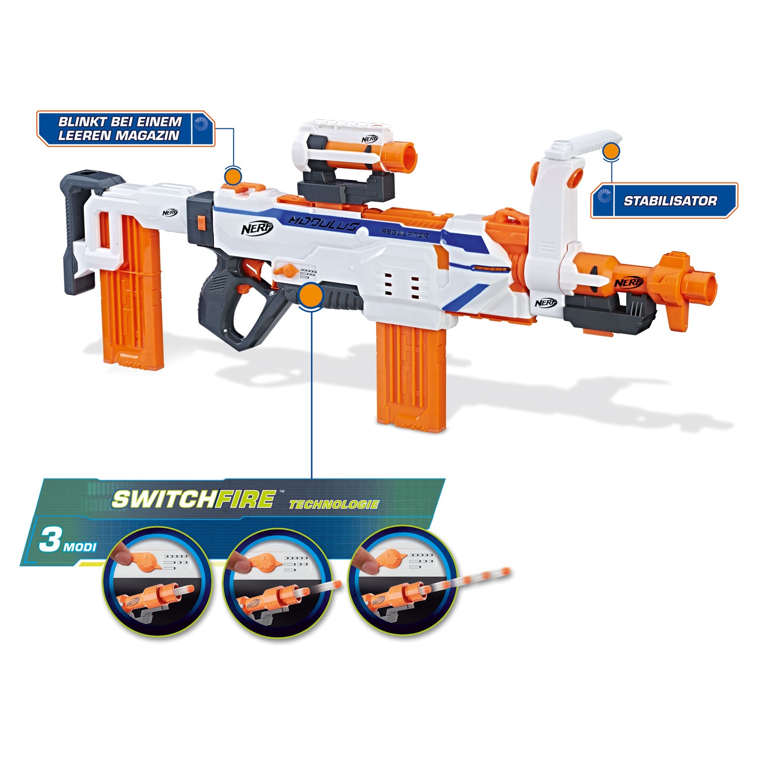 Hasbro Nerf C1294 Blaster N-Strike Modulus - Regulator - cumpăra în ...